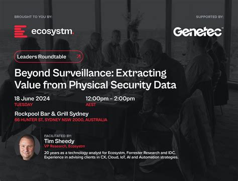 leaders roundtable beyond surveillance extracting value from physical security data ecosystm