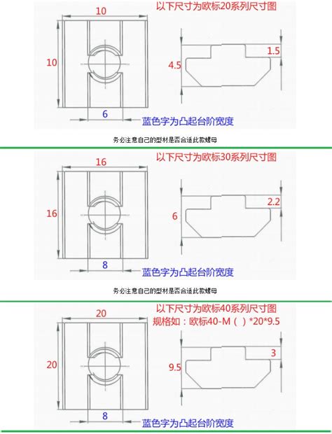 T型螺母先装滑块，欧标铝型材配件选型指南🔍 螺母 淘宝好物网