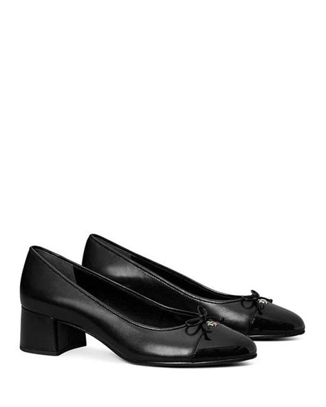 Tory Burch Bow Ballet High Heel Pumps In Black Lyst