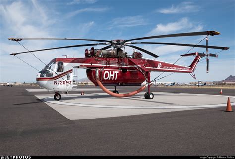 N720ht Sikorsky Ch 54b Skycrane Helicopter Transport Services Marina Phillips Jetphotos