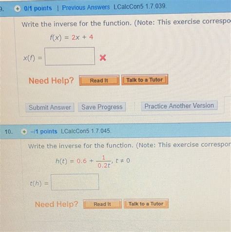 Solved Points Previous Answers LCalcCon Chegg