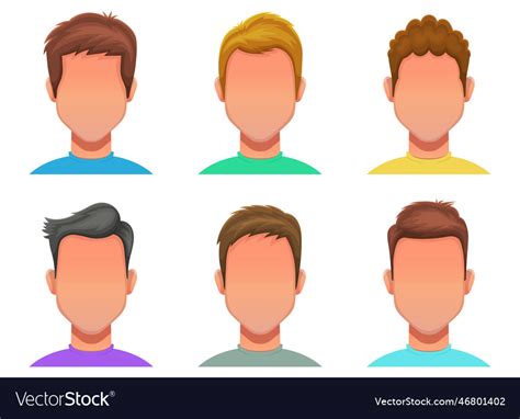 Man Face Design Isolated On White Background Vector Image