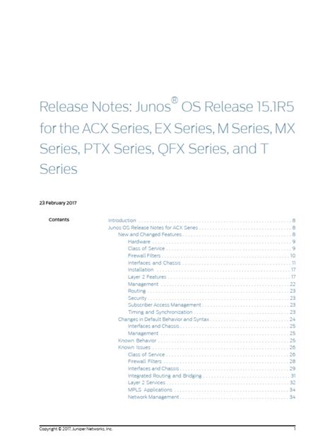 Junos Release Notes 15 1r5 Pdf Internet Protocols Networking Standards