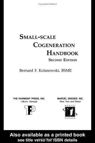 Ebook Small Scale Cogeneration Ebook Second Edition 2nd Edition Pdf