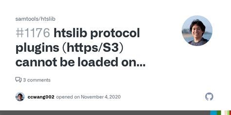 htslib protocol plugins s3 cannot be loaded on macos · issue