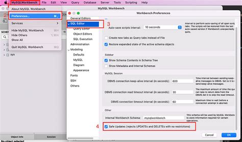 Mysql Safe Update Mode 설정하기 Mac
