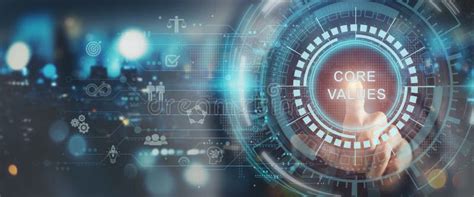 Core Values Corporate Values Concept Company Culture Strategy Related To Business And