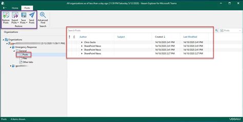 Veeam Explorer For Microsoft Teams First Look Chris Geckschris Gecks