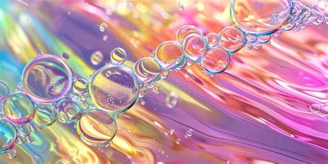 Bubbling Rainbow Colorful Bubble Background Prismatic Bubbles