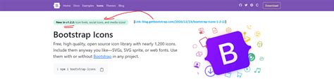The News Headline On The Site Does Not Lead To The Latest Release Issue Twbs Icons GitHub