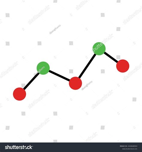 Vector Graphic Line Chart Moving Line Stock Vector Royalty Free