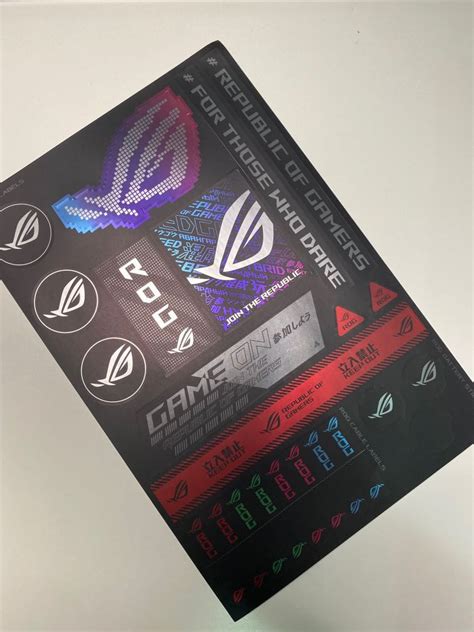 Rog Republic Of Gamers Strix Sticker Set Computers And Tech Parts