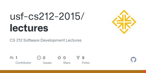 Github Usf Cs212 2015lectures Cs 212 Software Development Lectures