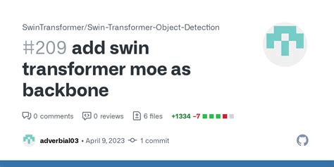 Add Swin Transformer Moe As Backbone By Adverbial03 · Pull Request 209 · Swintransformer Swin