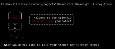 installing the theme generator and creating a theme liferay help center