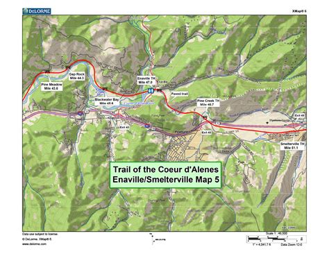Trail Of The Coeur Dalenes Trail Guide Enaville To Cataldo