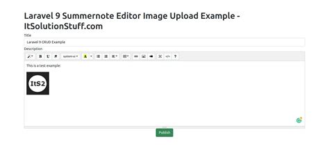 Laravel 9 Summernote Editor With Image Upload