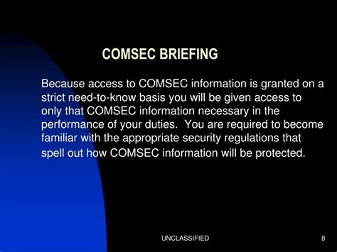 Ppt Comsec Briefing Powerpoint Presentation Free Download Id6665618