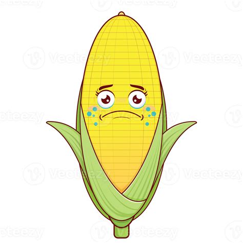 Corn Crying Cartoon 55208728 Png
