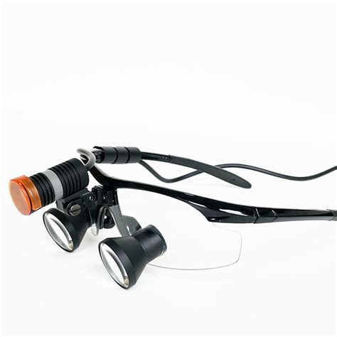 25x 3x 35x Ttl Black Dental Surgical Loupes Customized With Led