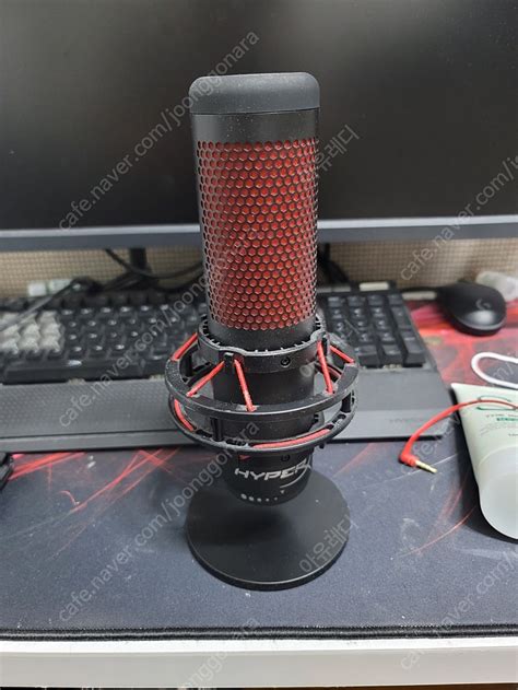 하이퍼엑스 쿼드캐스트 마이크 새제품급 7만원에 급매합니 이어폰헤드폰 중고나라