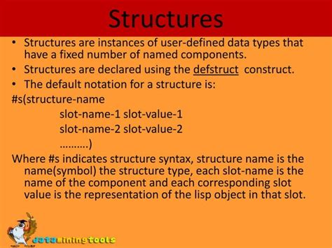 Lisp Data Types In Lisp Ppt