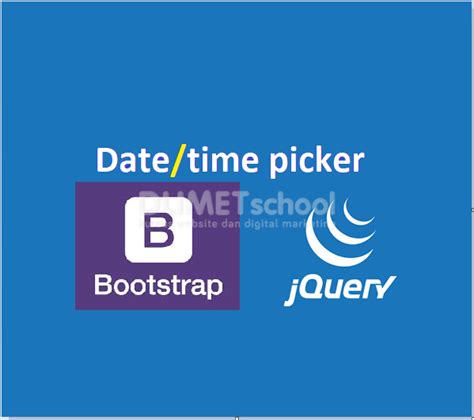 cara membuat pilih tanggal waktu menggunakan jquery dan bootstrap
