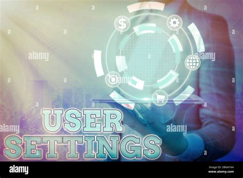 Text Sign Showing User Settings Business Photo Showcasing
