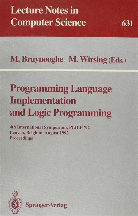 programming language implementation and logic programming 4th