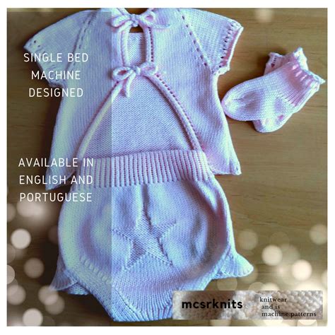 Knitting Machine Pink Set Pdf Pattern Etsy