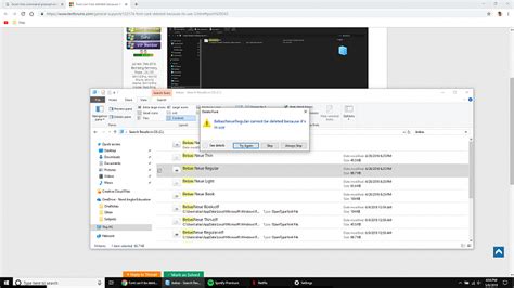 Font Can T Be Deleted Because It S In Use Solved Page Windows Forums