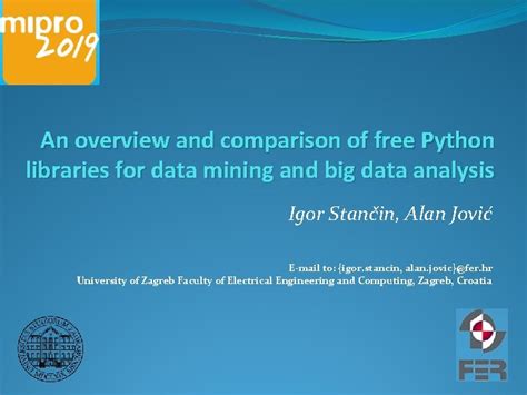 An Overview And Comparison Of Free Python Libraries