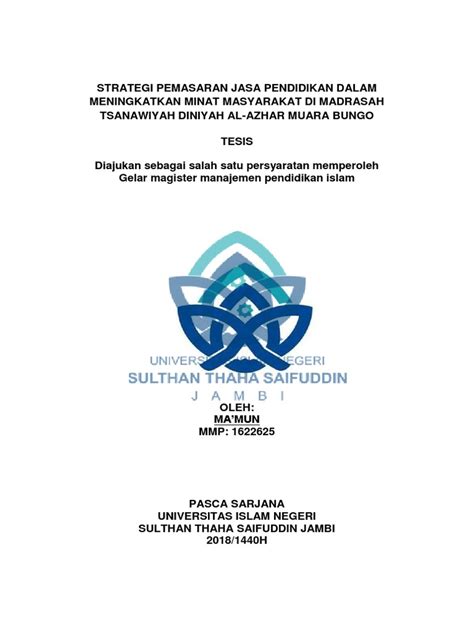 Skripsi Ma Mun M Syukron M Pdf
