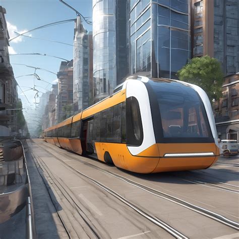 Premium Photo A Detailed 3d Model Of A Futuristic Urban Transportation System