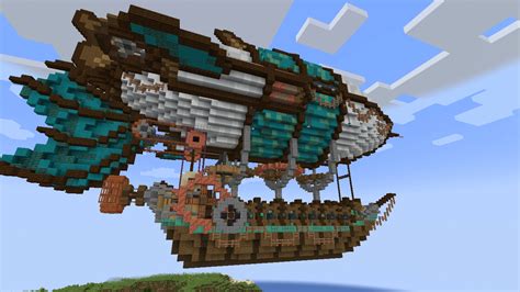 Minecraft Schematic Steampunk Airship Requires Mods By