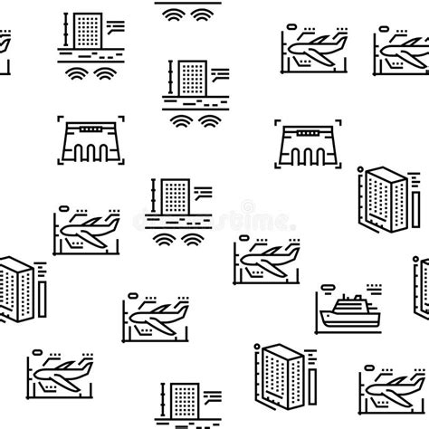 modeling engineering vector seamless pattern stock vector