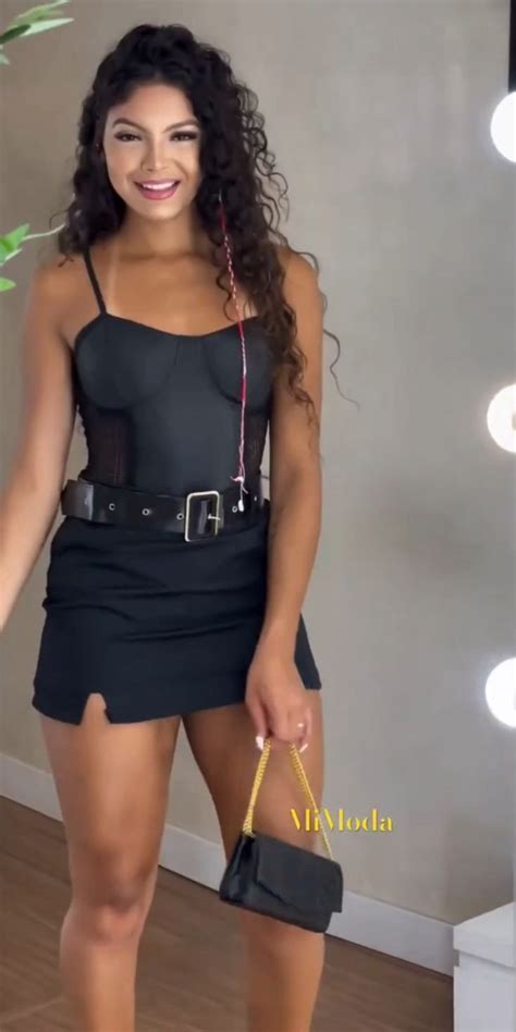 Pin On Leather Mini Skirt