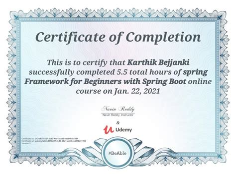 Udemy Spring Framework With Spring Boot Navin Reddy Karthik Bejjanki