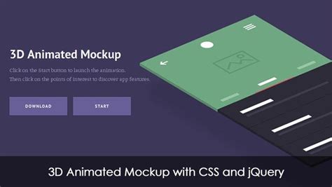 3d Animated Mockup With Css And Jquery
