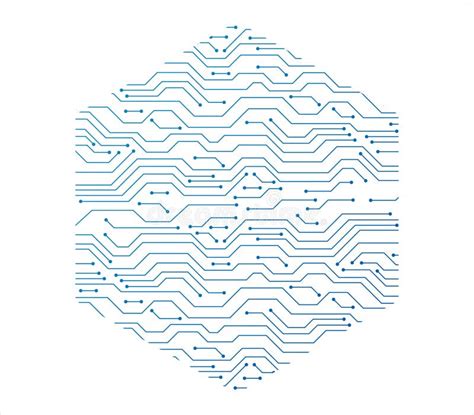Abstract Technology Background Circuit Board Pattern Futuristic