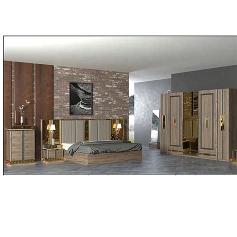 Modern Laminate Board Bedroom Set Furniture Melamine Bedroom Suites