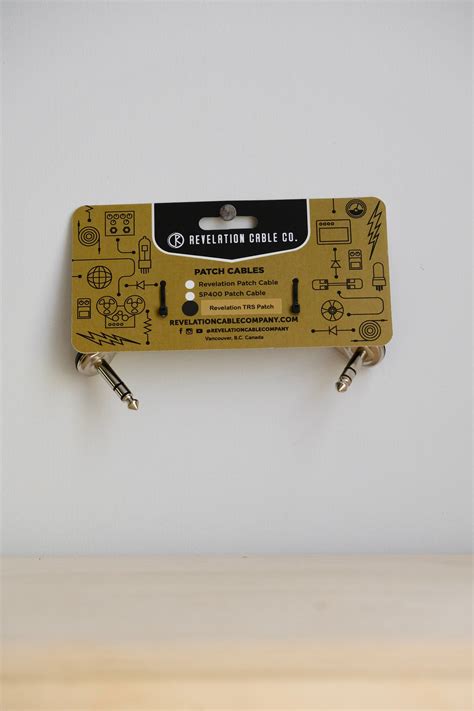 Revelation Trs Patch Cable Stompbox Supply