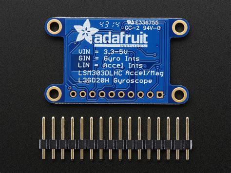 Adafruit 9 Dof Imu Breakout L3gd20h Lsm303 Id 1714 Adafruit Industries Unique And Fun Diy