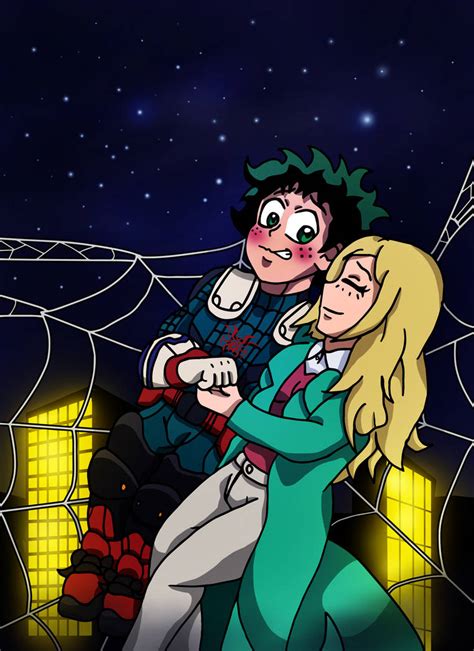 Spider Deku X Melissa Shield Starry Night By Edcom02 On Deviantart