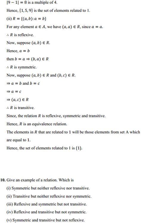 Ncert Solutions For Class 12 Maths Chapter 1 Relations And Functions Ex