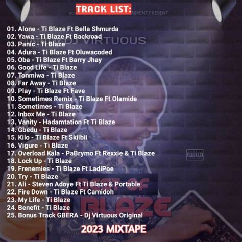 Best Of Ti Blaze 2023 Mixtape By Dj Virtuous Listen On Audiomack