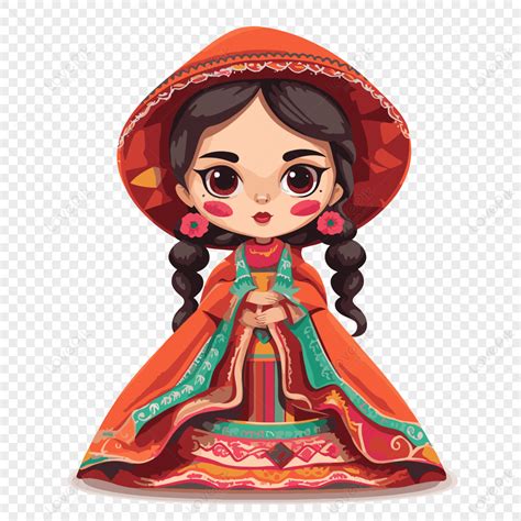 멕시코 인형클립 아트만화상표 Png 일러스트 무료 다운로드 Lovepik