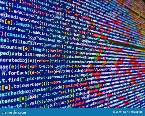 Screenshot With Random Parts Of Program Code Programming Coding With Editor Colorful Themes