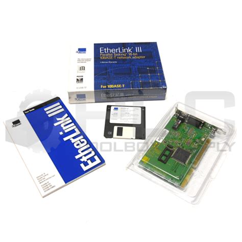 NEW ETHERLINK III 3C509B TP PARALLEL TASKING 16 BIT 10BASE T NETWORK ADAPTER PLC Toolbox Supply
