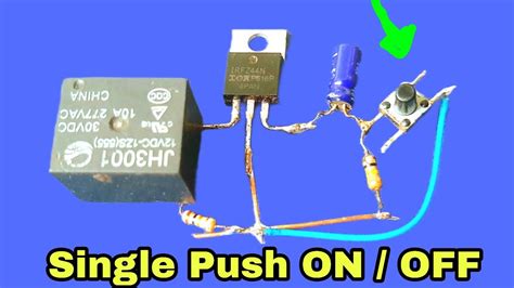 EASY Single Push On Off Circuit YouTube